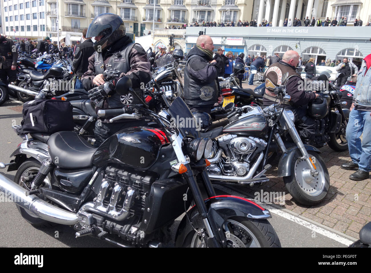 Annual May day bike run, 1 May 2017, Hastings, East Sussex United ...