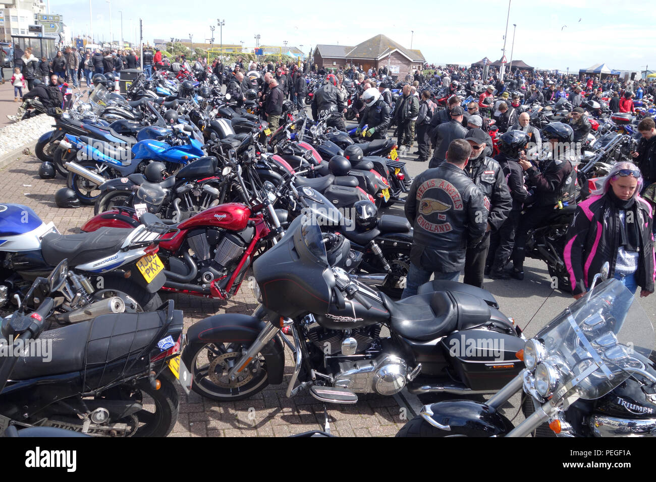 Hastings may day bike rally hi-res stock photography and images - Alamy