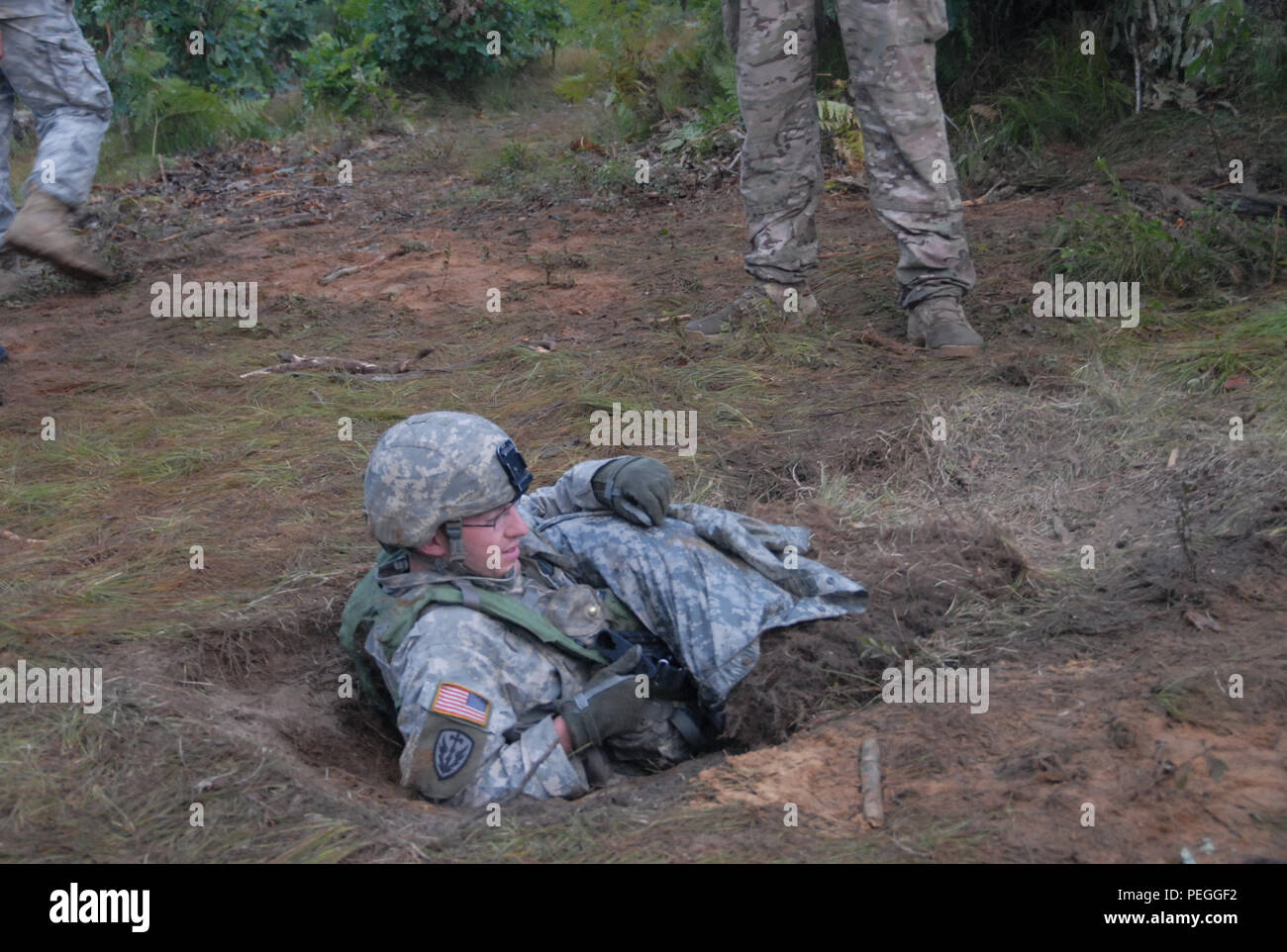 Michigan National Guard Soldiers from Company A, 1st Battalion, 125th ...