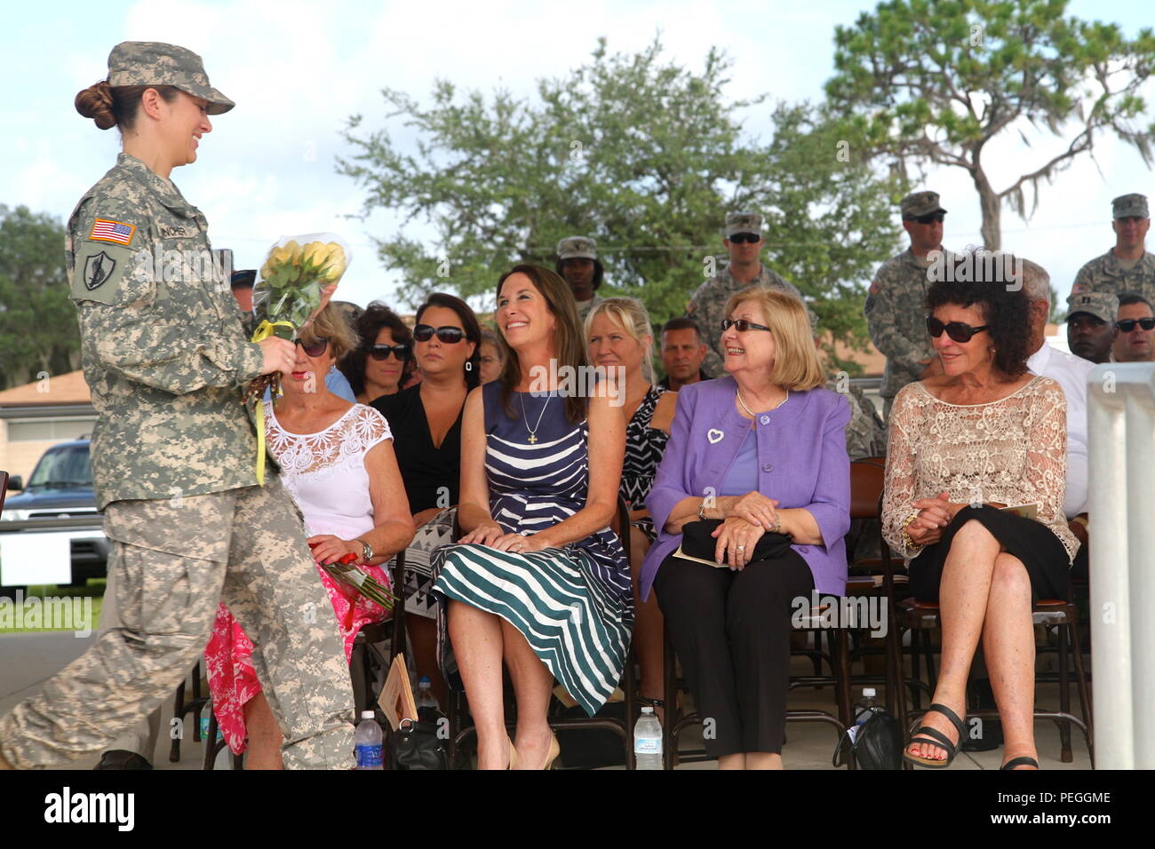 During a change of command ceremony at Camp Blanding Joint Training ...