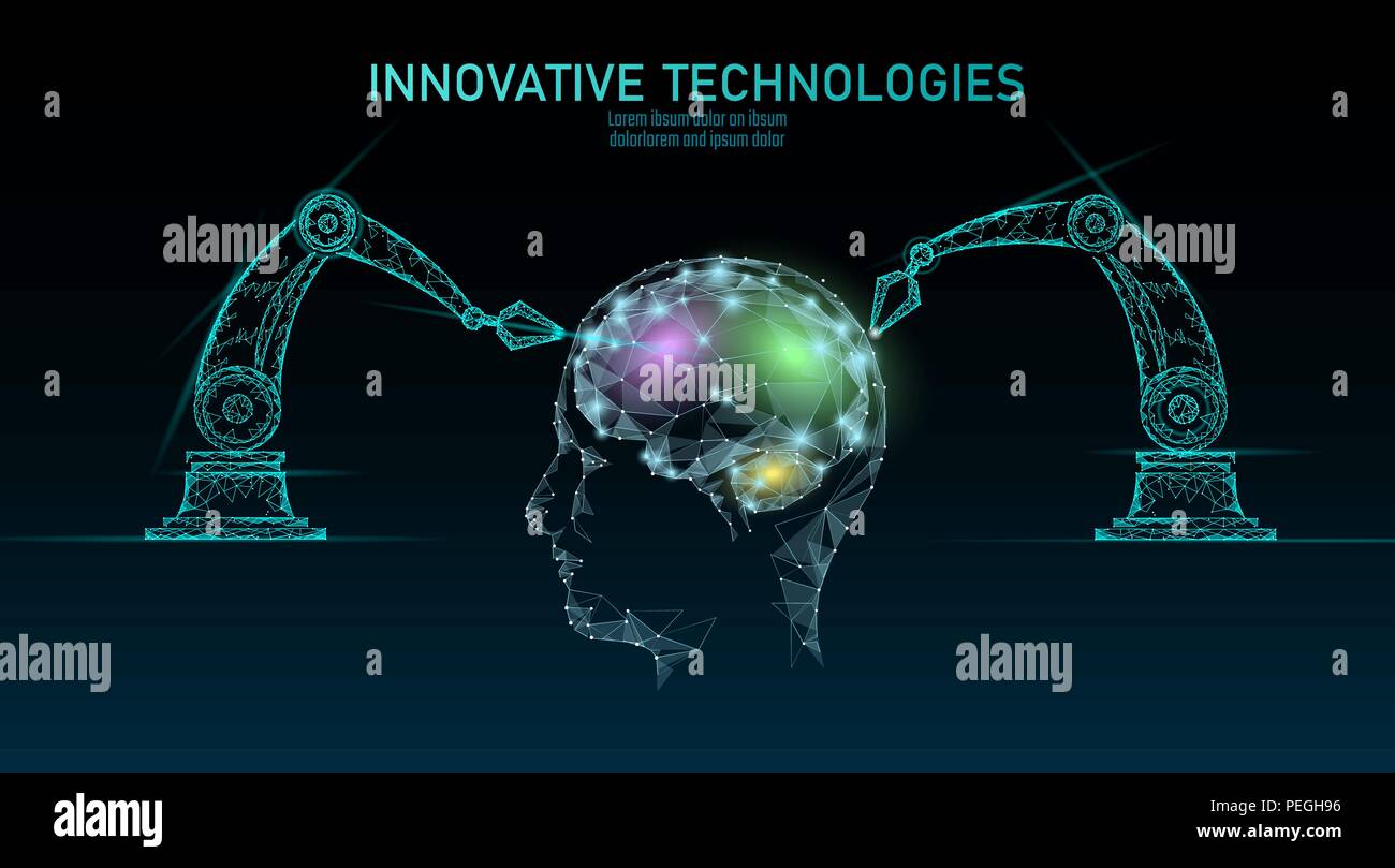 Artificial intelligence robot, thinking hi-res stock photography and ...