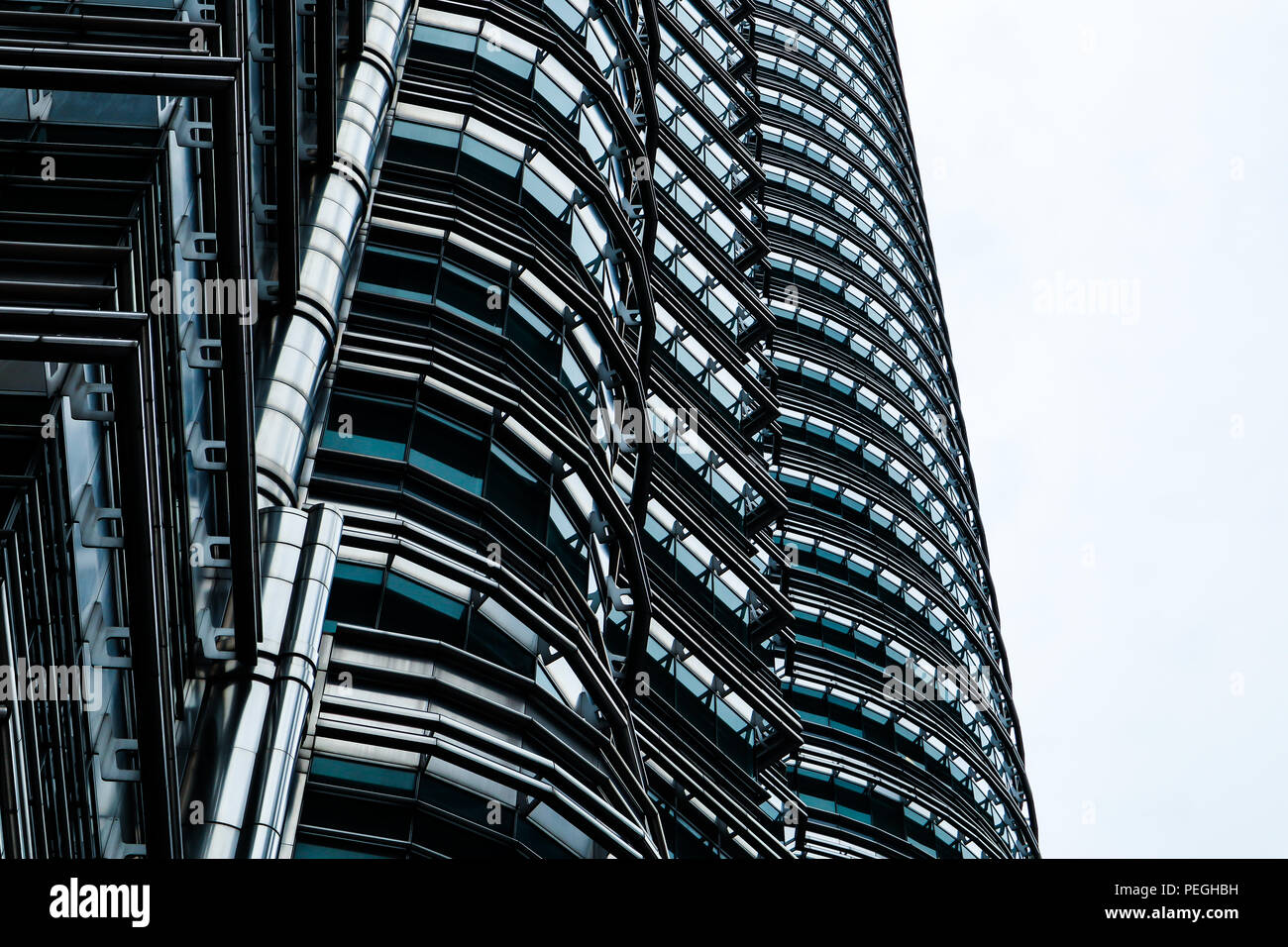Glass and Steel Structure of a Modern Skyscrapper Stock Photo - Alamy