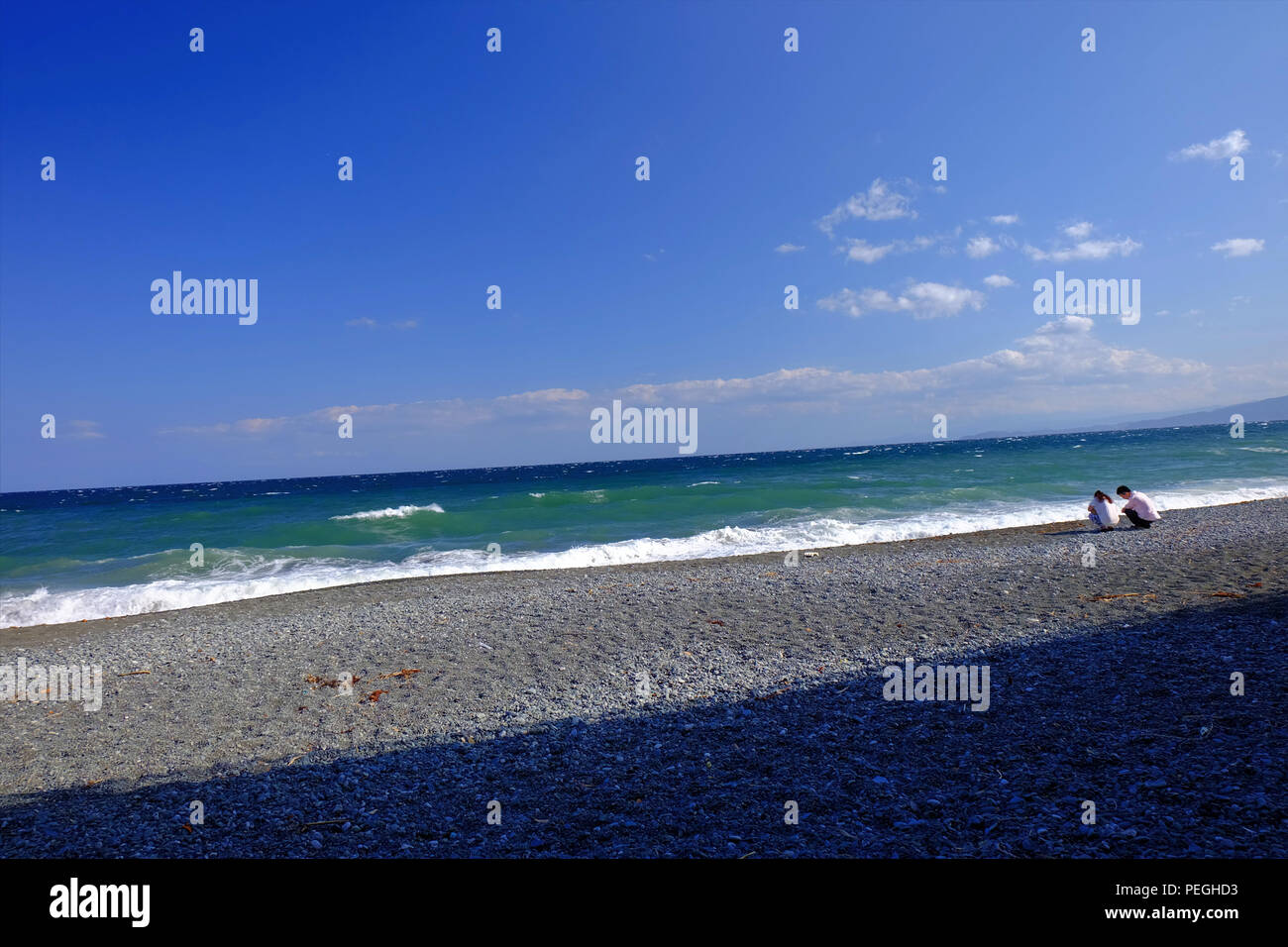 The Seaside Scene at KOZU, ODAWARA CITY, JAPAN Stock Photo - Alamy