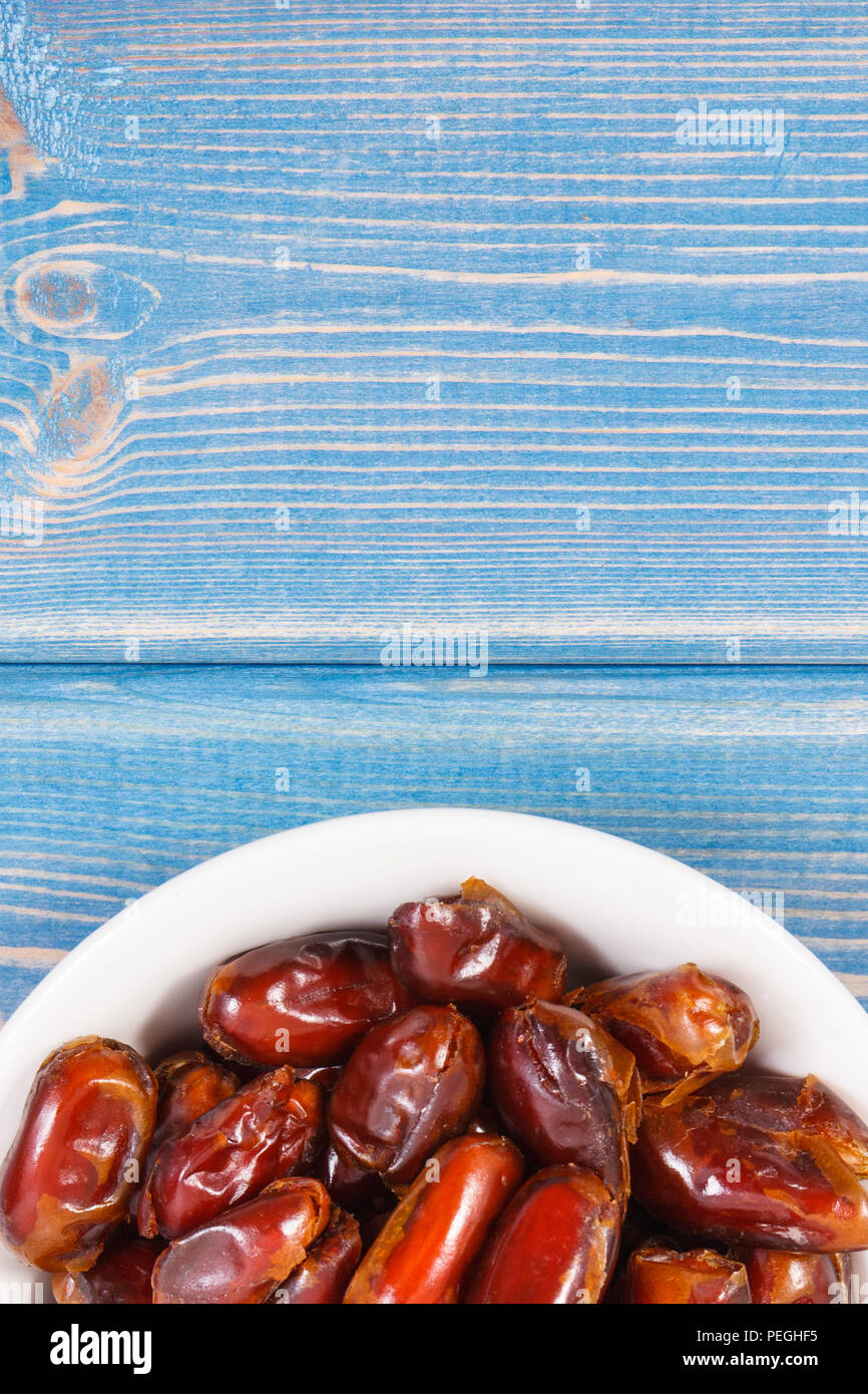 Dates as source vitamins, dietary fiber and natural minerals, concept ...