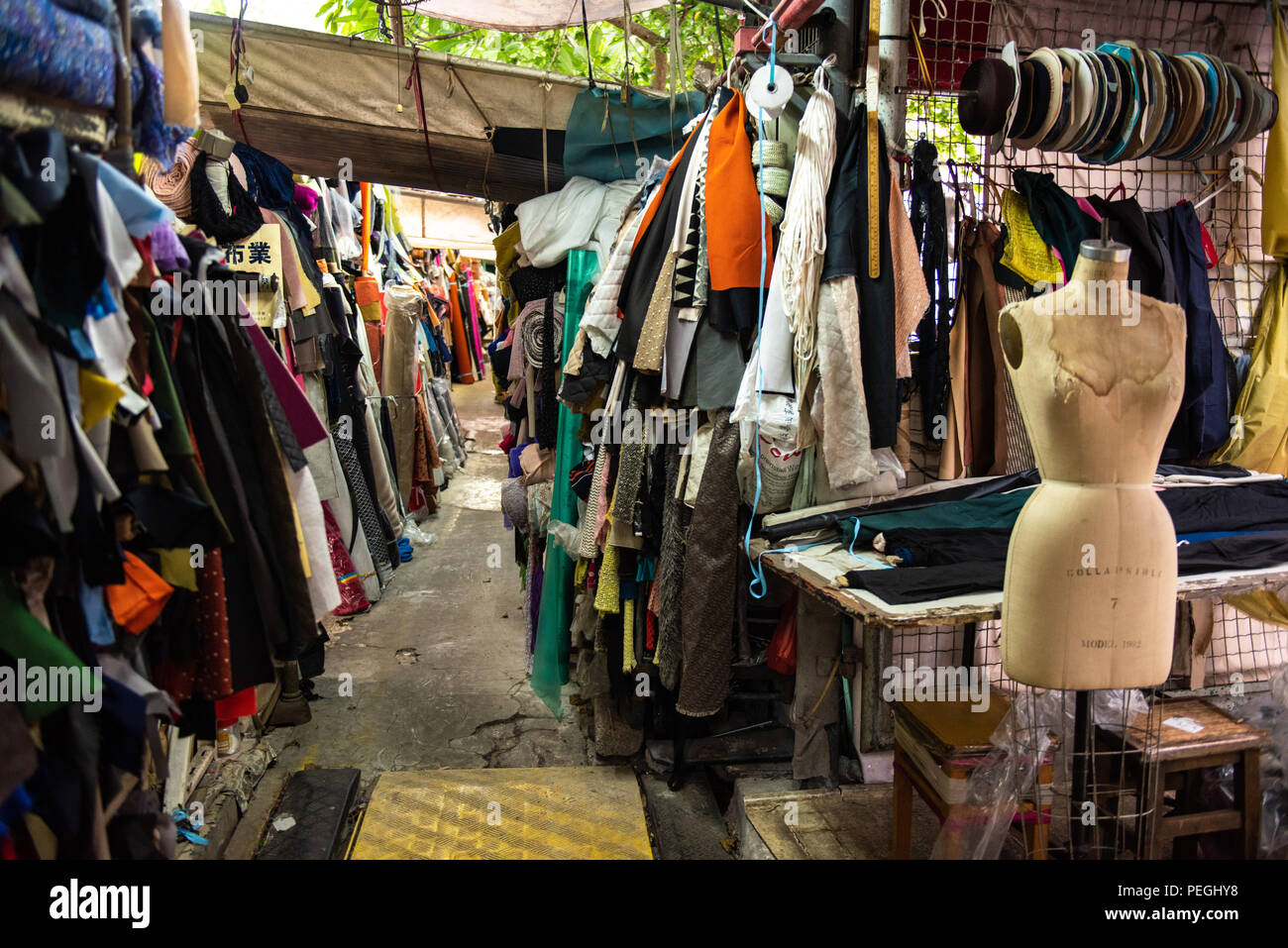 HONG KONG,HONG KONG SAR, CHINA.July 27, 2018 Yen Chow Street Hawker ...