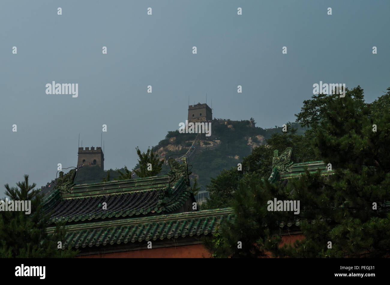 China green great wall trees hi-res stock photography and images - Alamy
