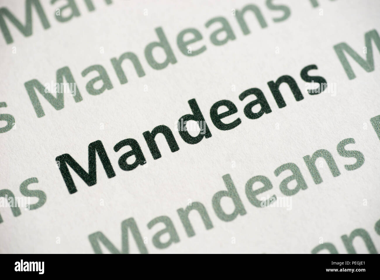 Mandeans hi-res stock photography and images - Alamy