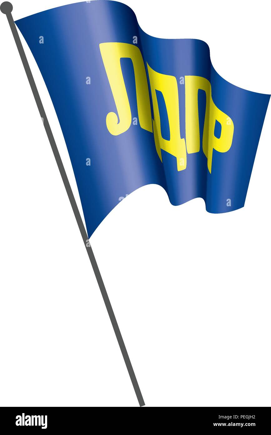 The flag of the Russian liberal democratic party LDPR. Vector ...