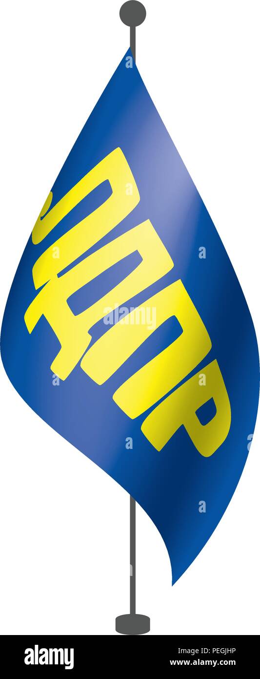 The flag of the Russian liberal democratic party LDPR. Vector ...