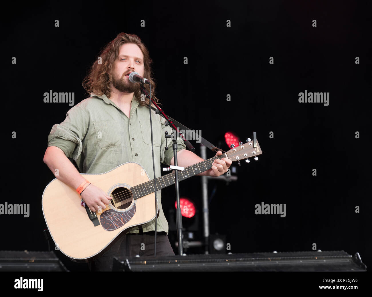 Will Varley performing at Fairport’s Cropredy Convention, England, UK ...
