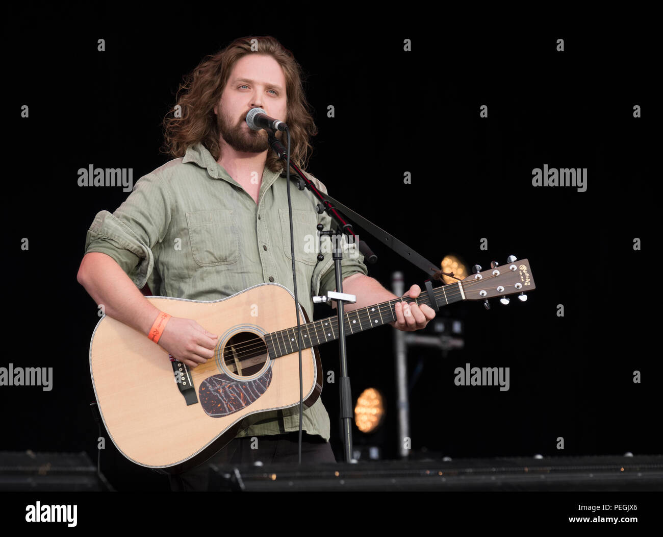 Will Varley performing at Fairport’s Cropredy Convention, England, UK ...