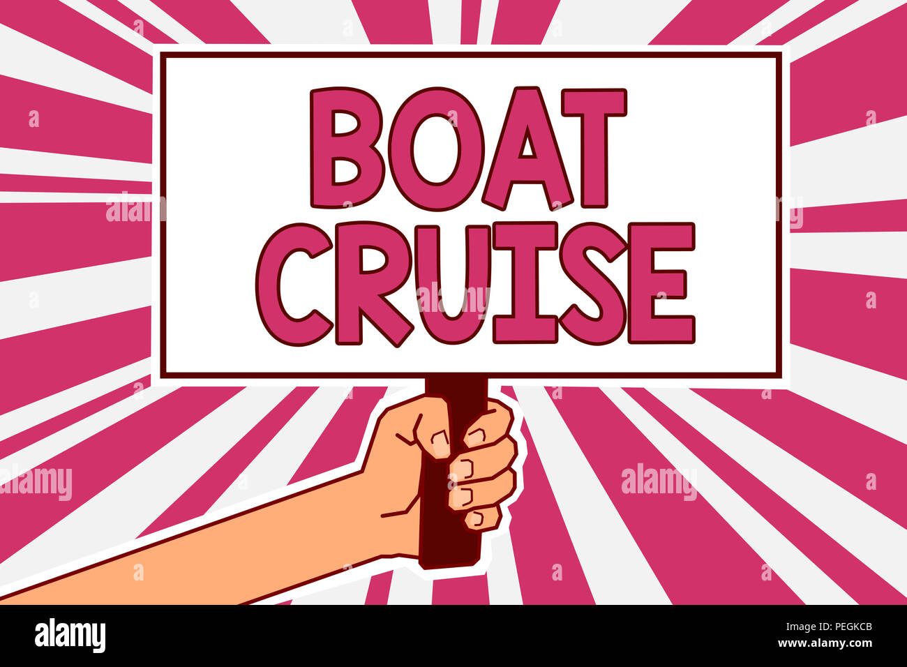 Word writing text Boat Cruise. Business concept for sail about in area ...