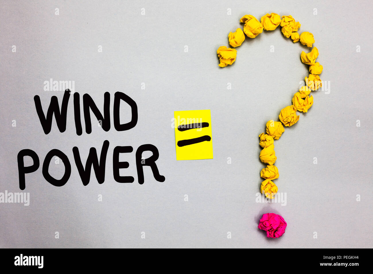 Conceptual hand writing showing Wind Power. Business photo showcasing ...
