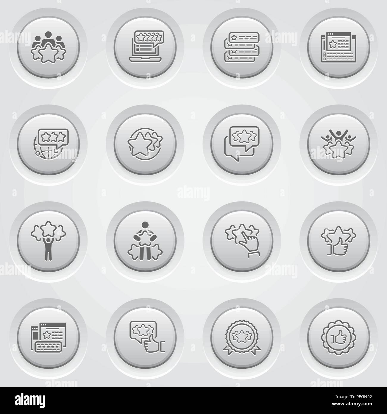 Simple Set of Testimonials Icons Stock Vector Image & Art - Alamy