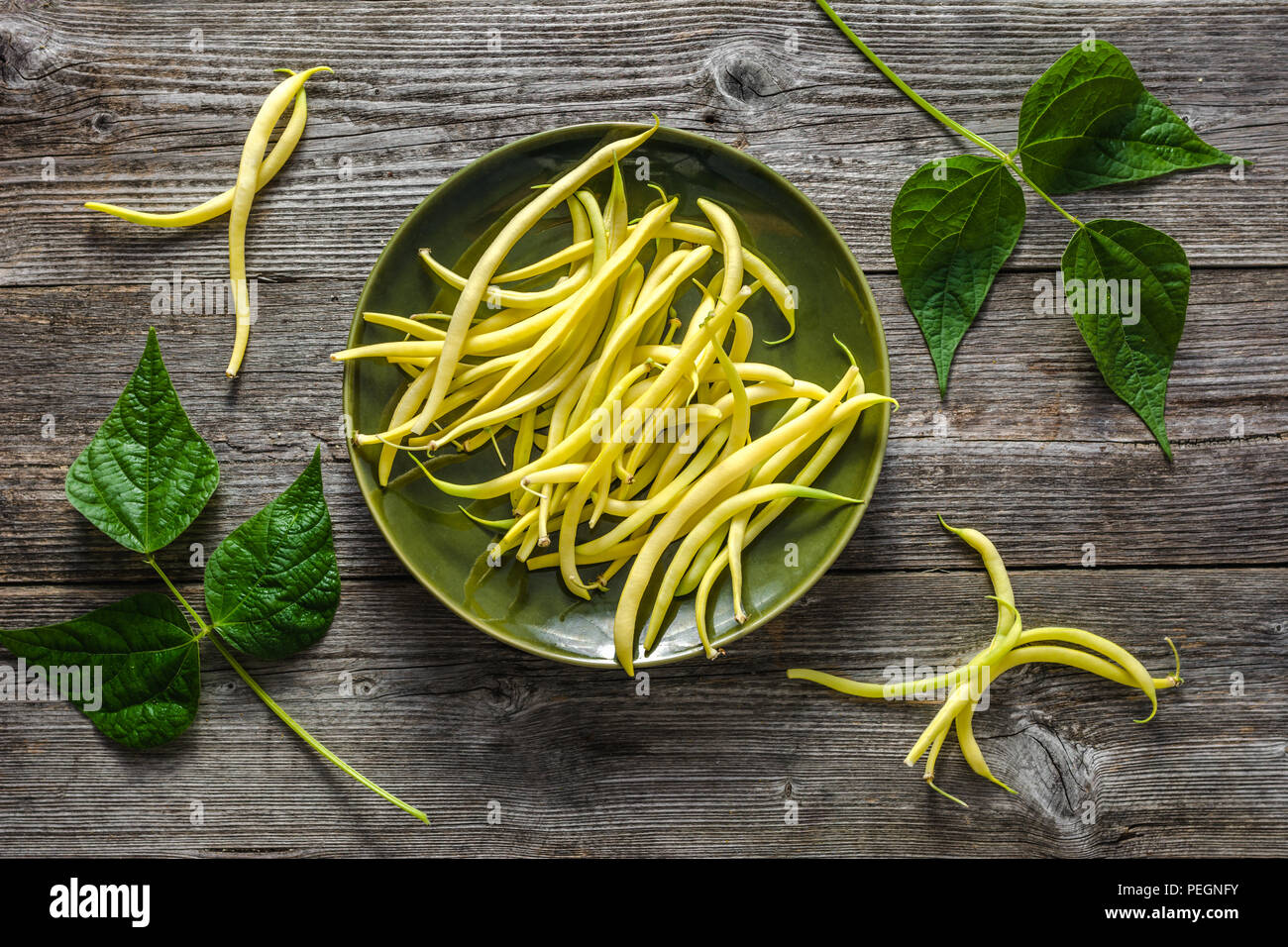Yellow bean, farm fresh vegetables and organic produce - fresh beans on ...