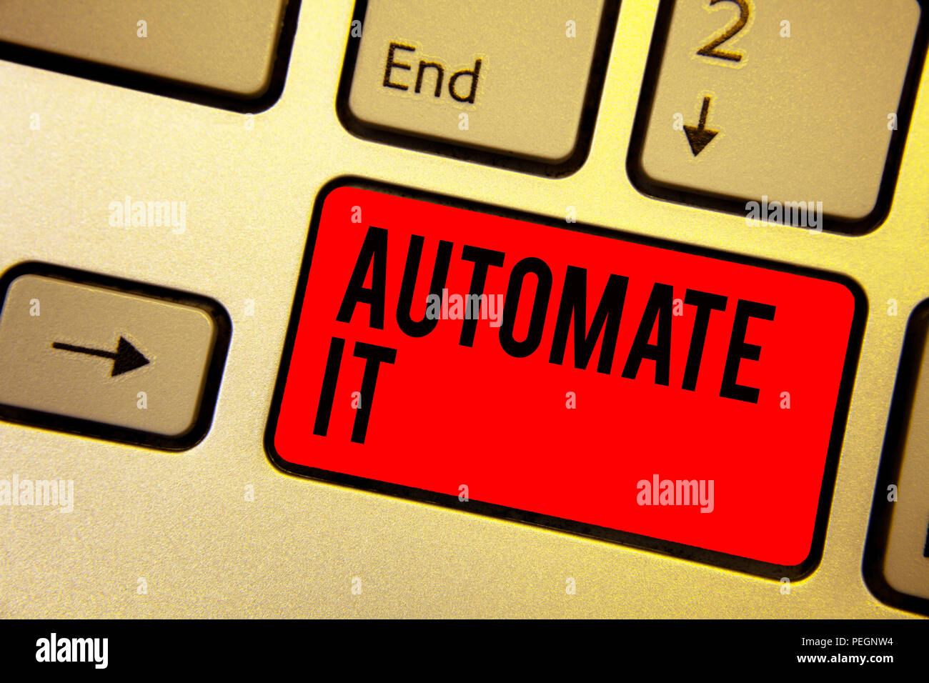 Handwriting text writing Automate It. Concept meaning convert process ...