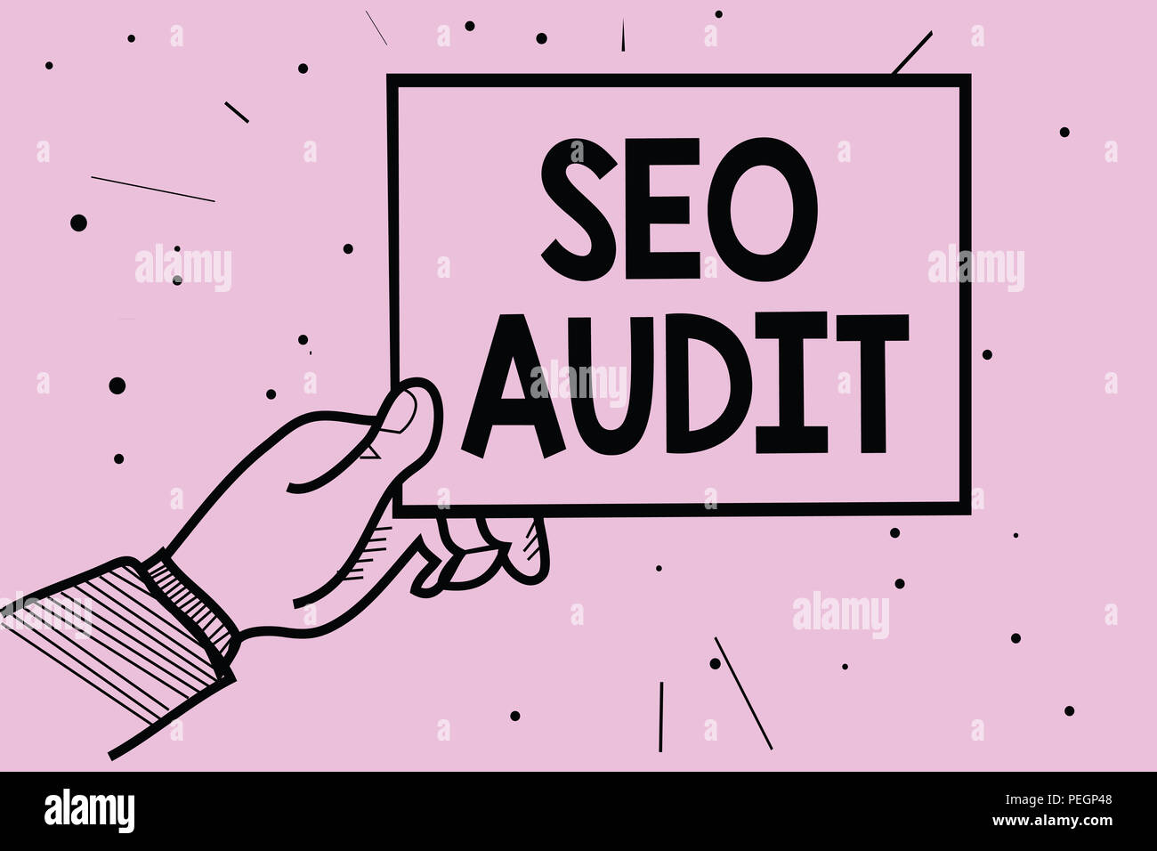 Word writing text Seo Audit. Business concept for Search Engine Optimization validating and ...