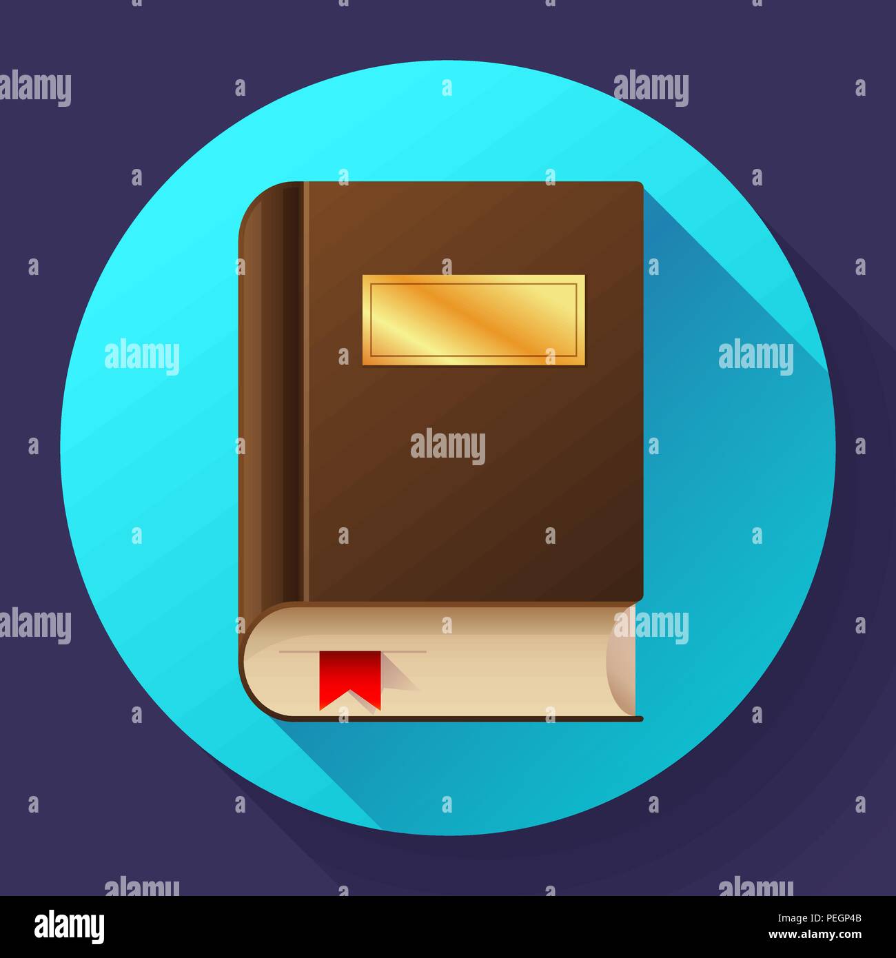 Closed Book Flat Icon