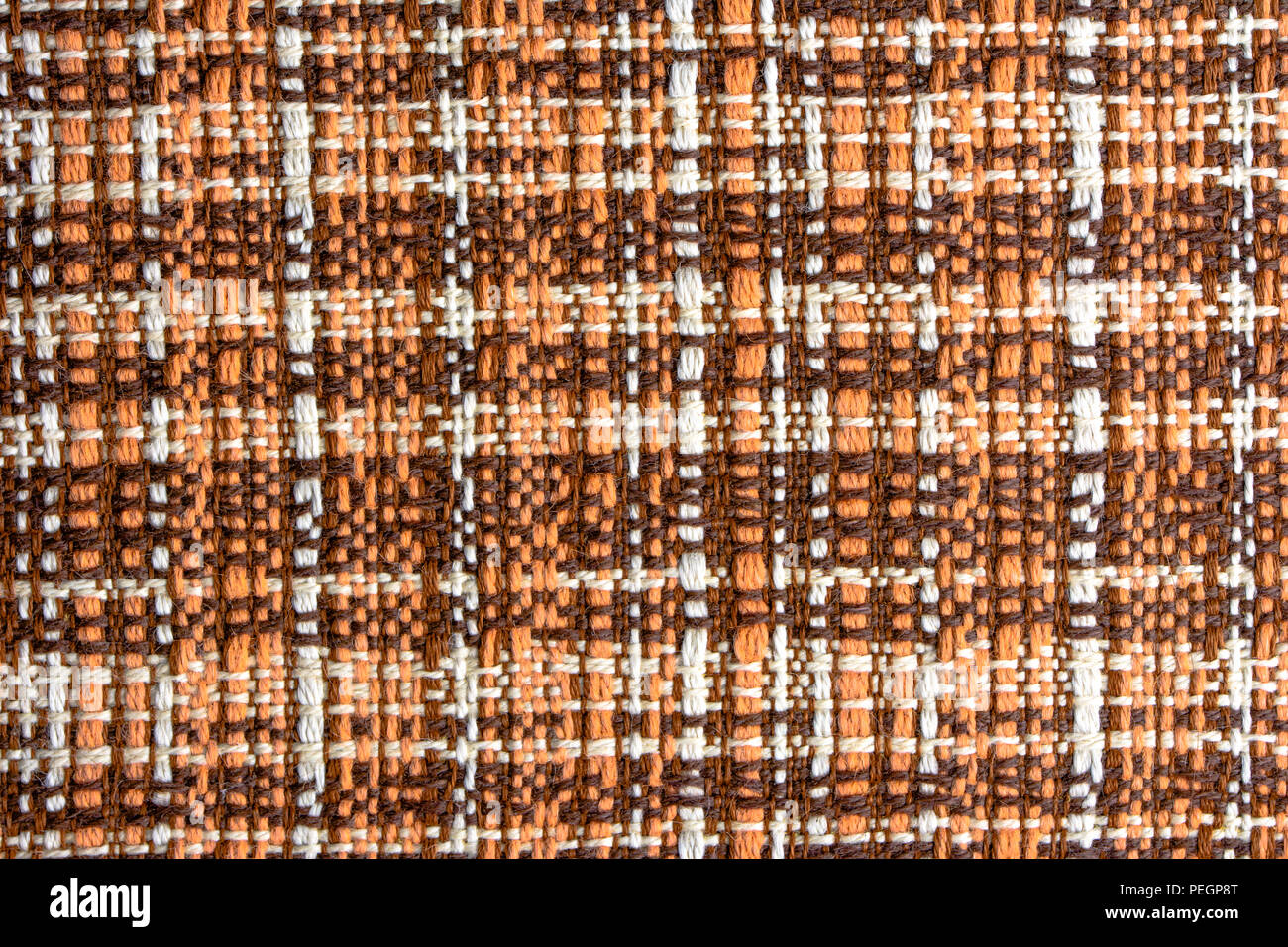 Old textile background, woven checkered pattern in vintage style Stock ...