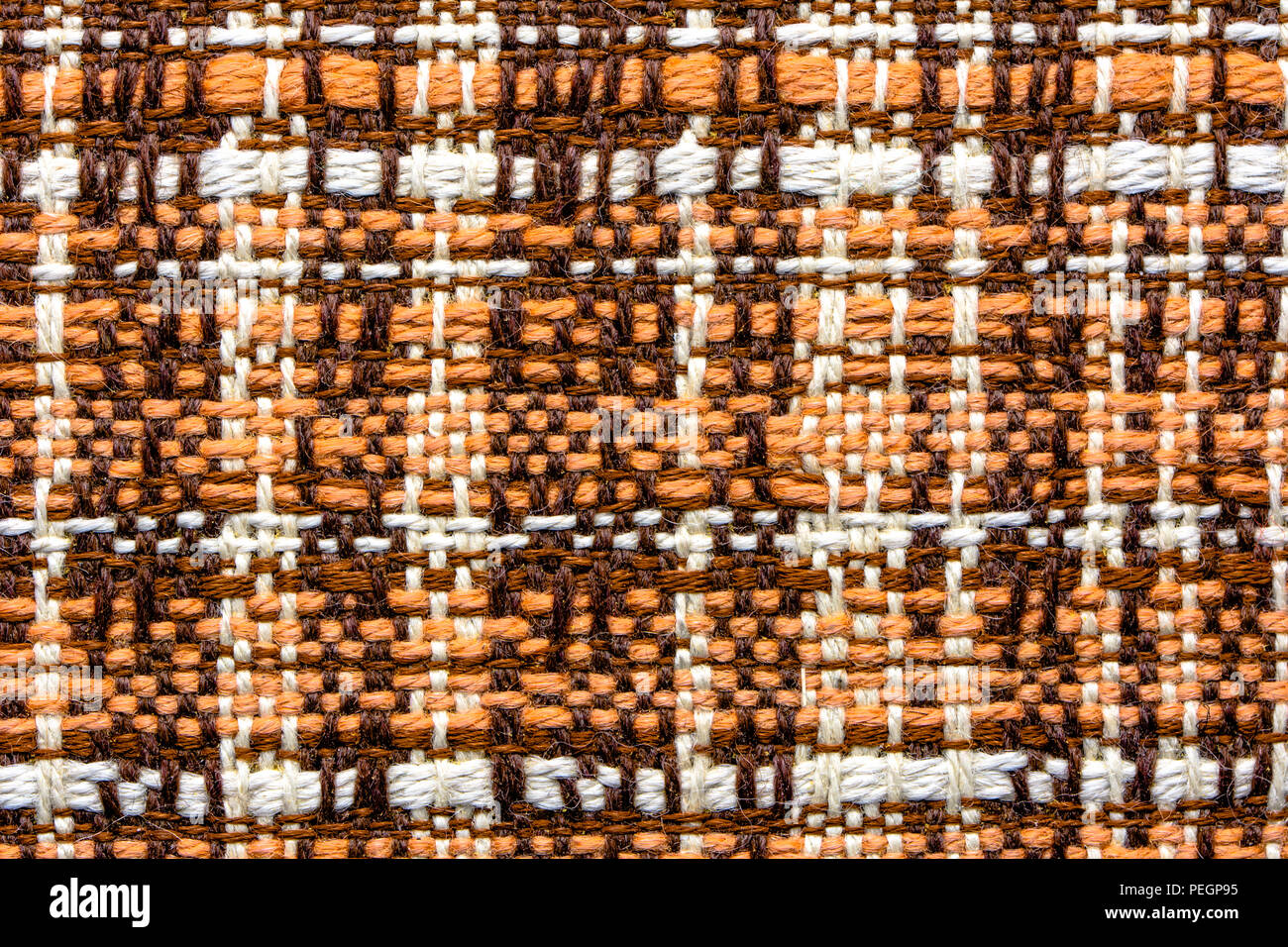 Old textile background, woven checkered pattern in vintage style Stock ...