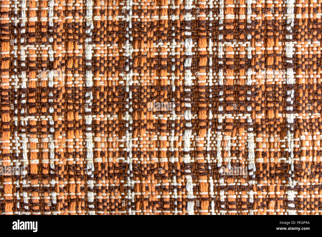 Brown fabric background, textile texture, woven pattern in retro design ...