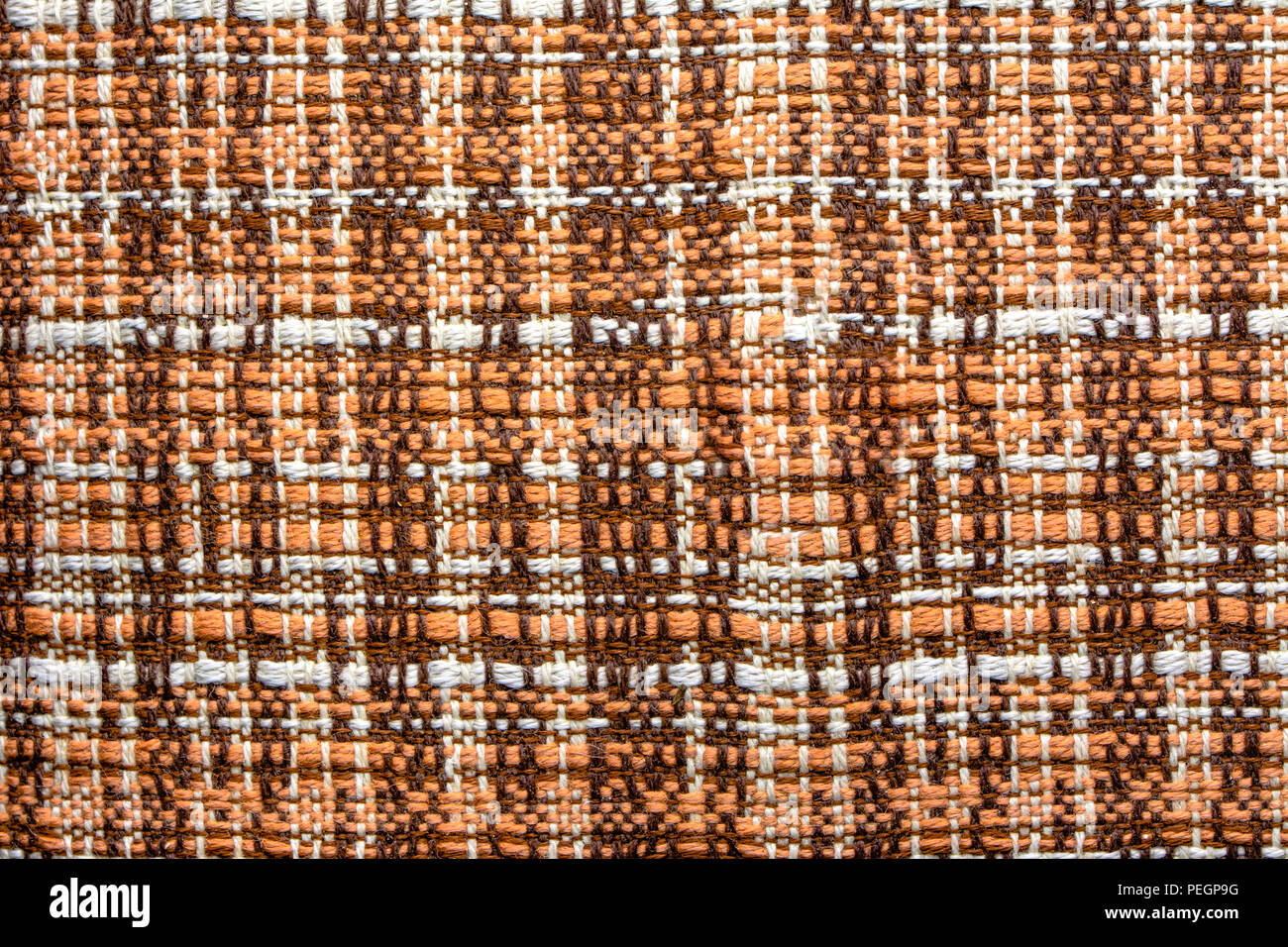 Brown woven texture, textile background, checkered pattern Stock Photo ...