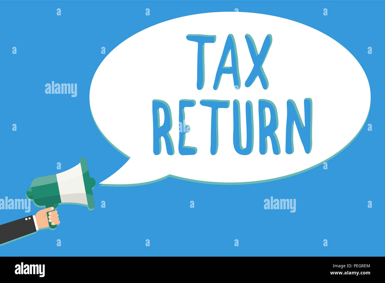 Text sign showing Tax Return. Conceptual photo which taxpayer makes ...