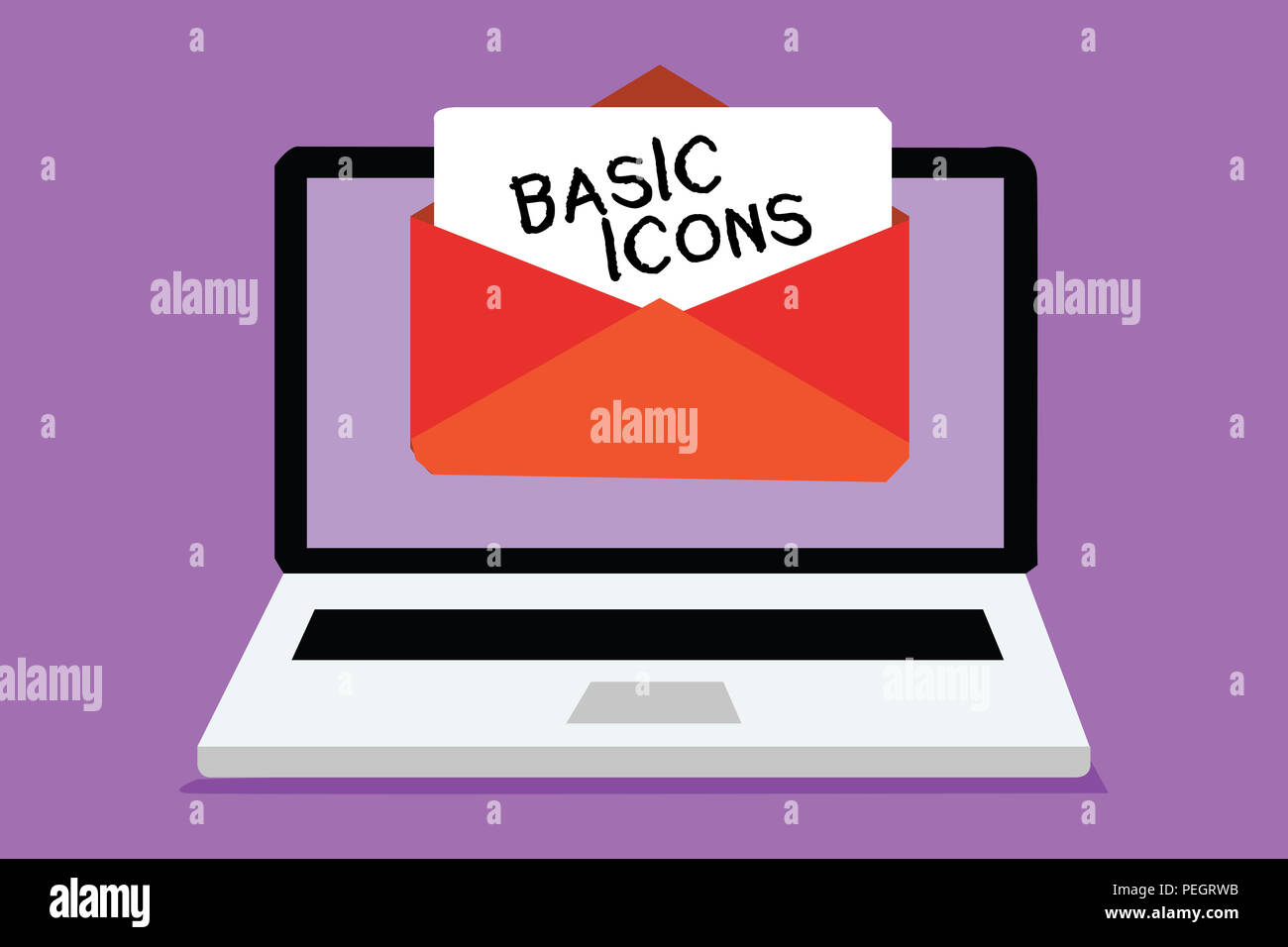 Word writing text Basic Icons. Business concept for pictogram or ...