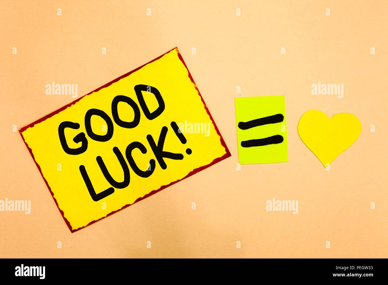 Conceptual hand writing showing Good Luck. Business photo text A ...