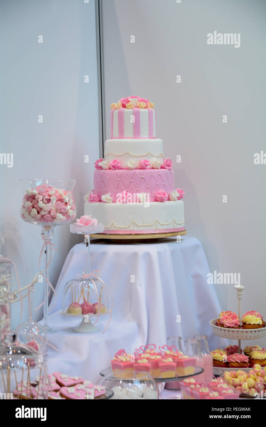 Exhibition exposition of the banquet table at the wedding auction Stock ...