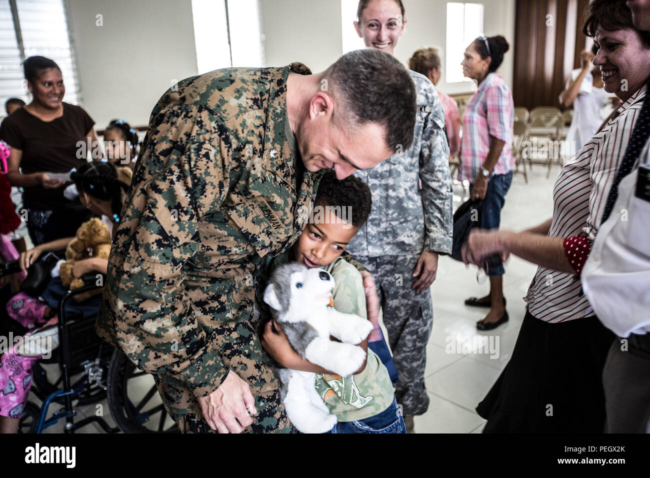 U.S. Marine Corps Lt. Col. John Lehman, a civil affairs officer ...