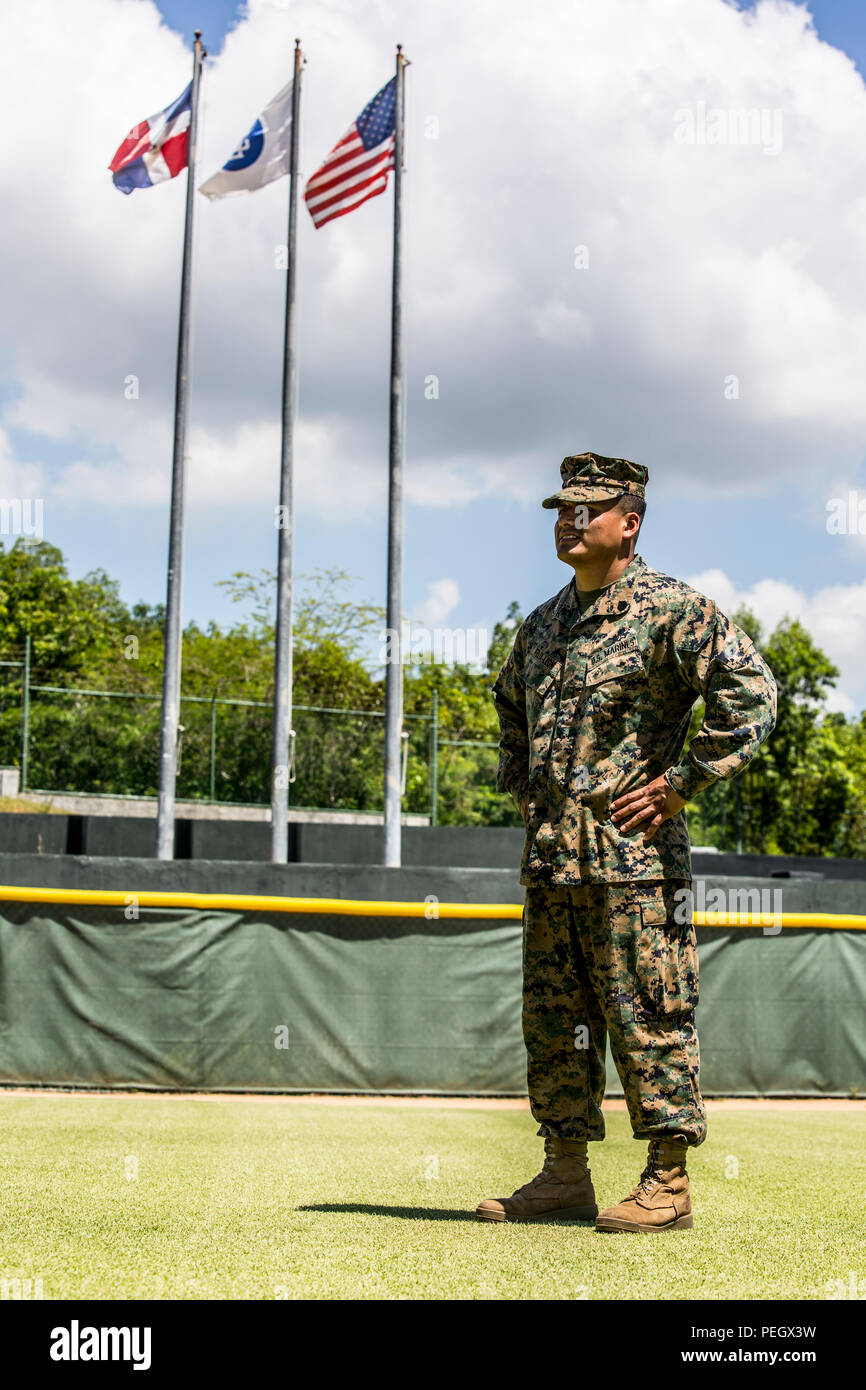 U.S. Marine Corps Staff Sgt. Osiel Felix, a civil affairs chief ...