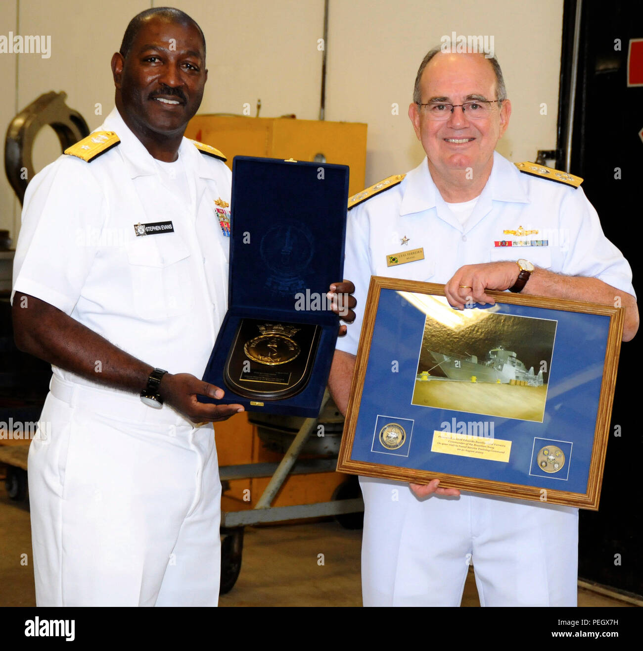 GREAT LAKES, Ill., (August 20, 2015) – Adm. Eduardo Bacellar Leal ...