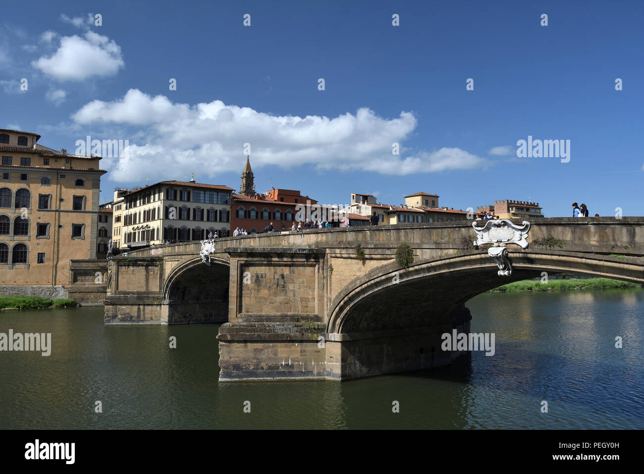 ponte santa trinita;holy trinity bridge;river arno;florence;italy Stock ...