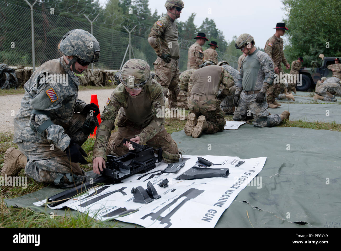 U.S. Soldiers assigned to 2nd Cavalry Regiment participate in the ...