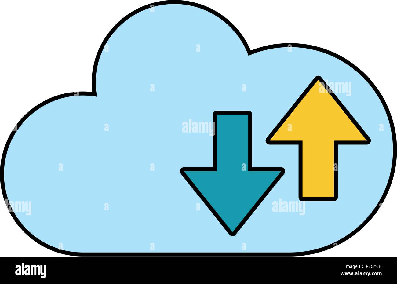 Cloud computing symbol Stock Vector Image & Art - Alamy
