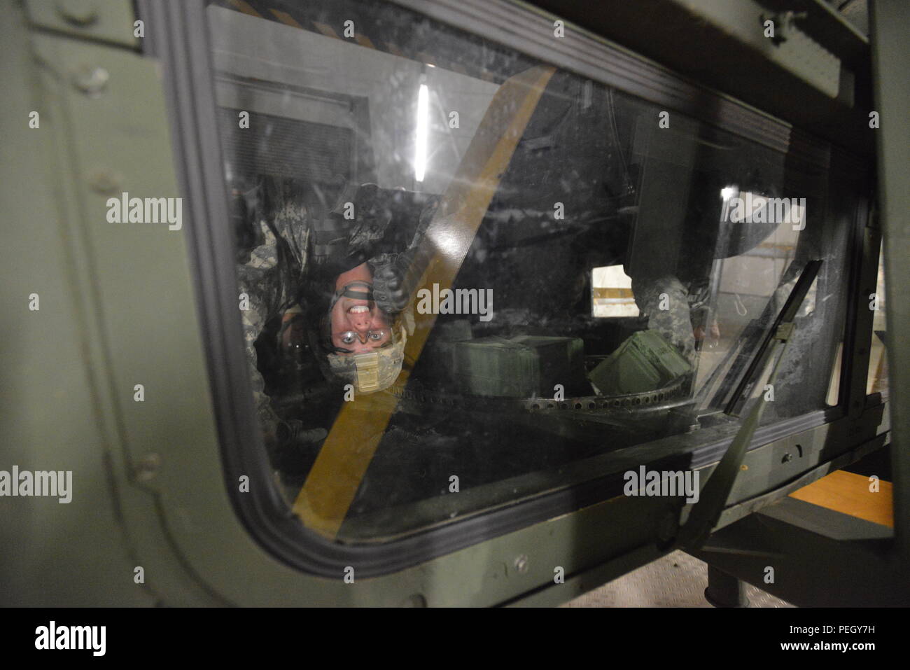 Paratroopers assigned to 307th Brigade Support Battalion conduct egress ...