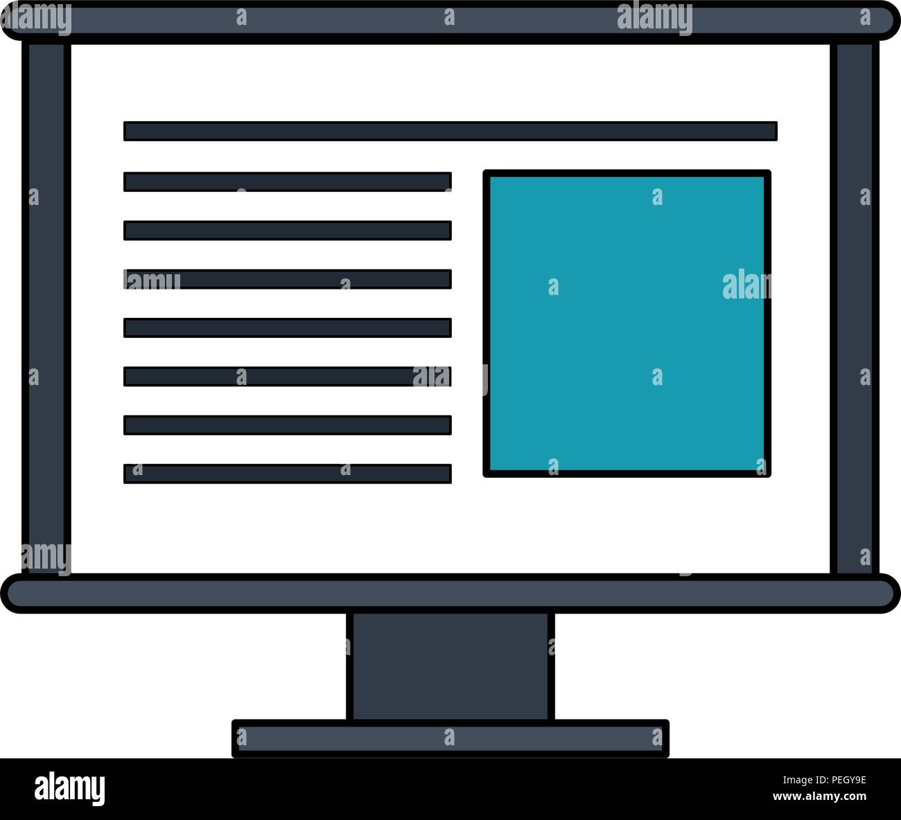 Computer screen technology Stock Vector Image & Art - Alamy