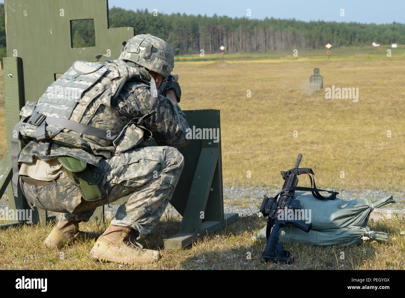 U.S. Army 1st Lt. Robert Sedgley, assigned to the Joint Multinational ...