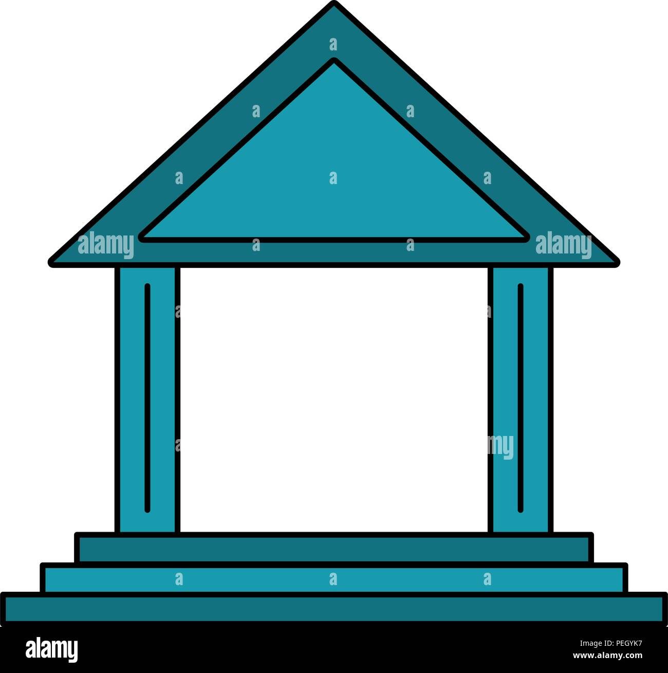 Bank building symbol Stock Vector Image & Art - Alamy