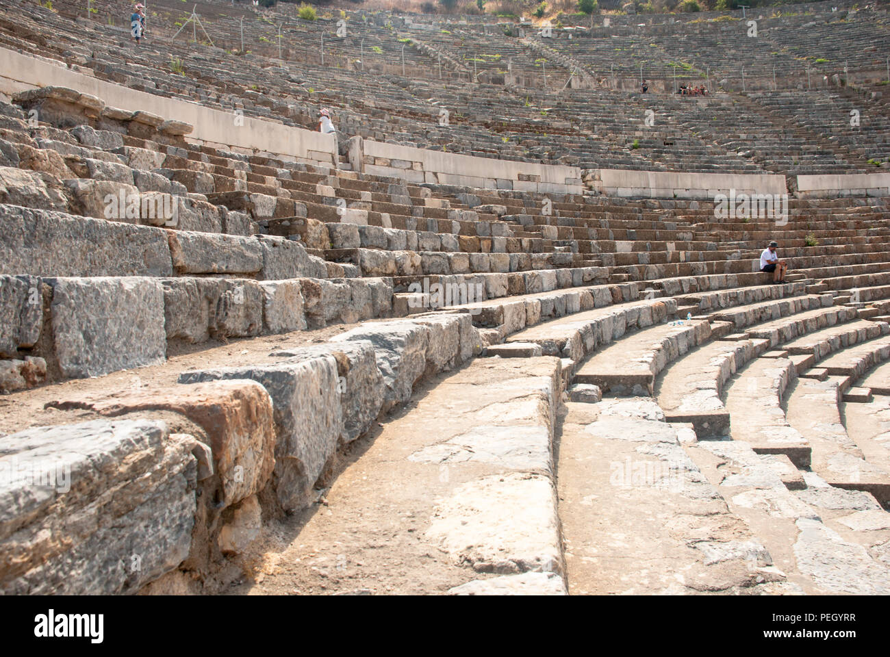 Steps of amphitheatre in ephesus.izmir, turkey Stock Photo - Alamy