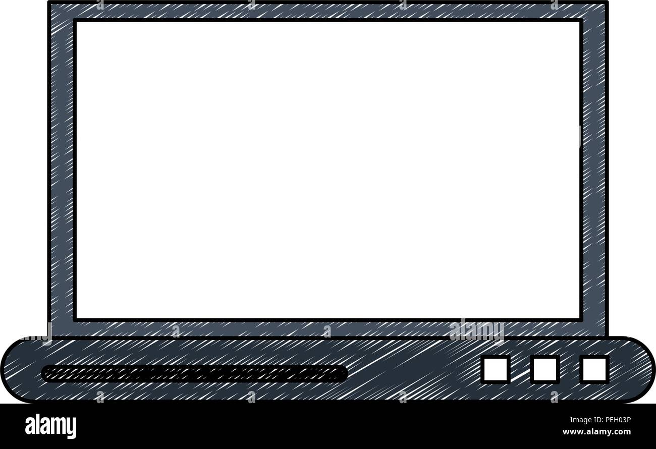 Laptop portable pc scribble Stock Vector Image & Art - Alamy