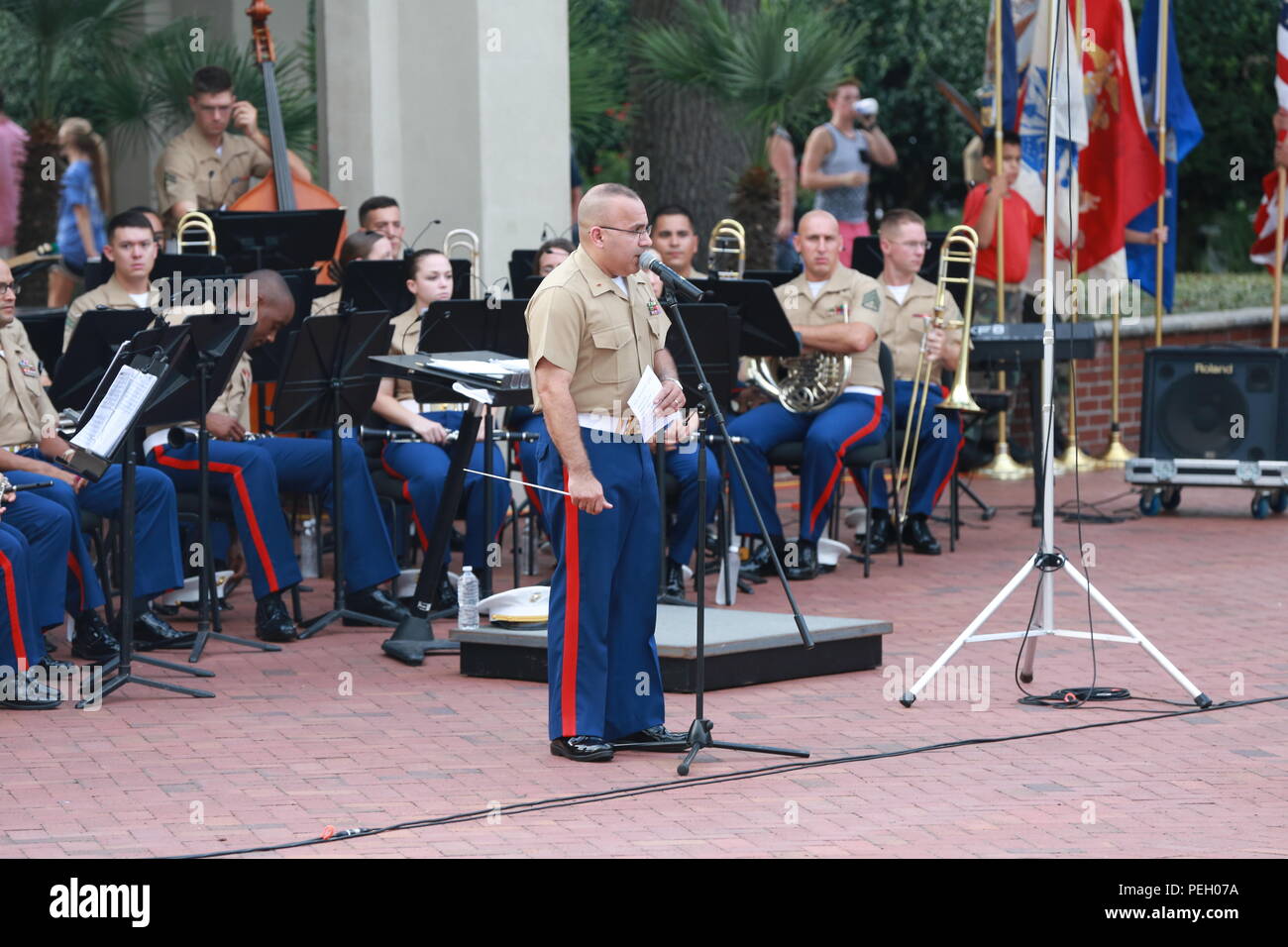 U.S. Marine Corps Chief Warrant Officer 2 Stephen Giove, band officer ...