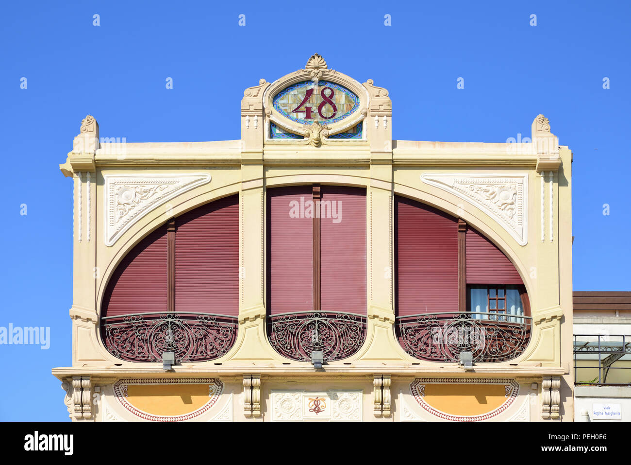 Historic building from the 1930s in Liberty style Stock Photo - Alamy