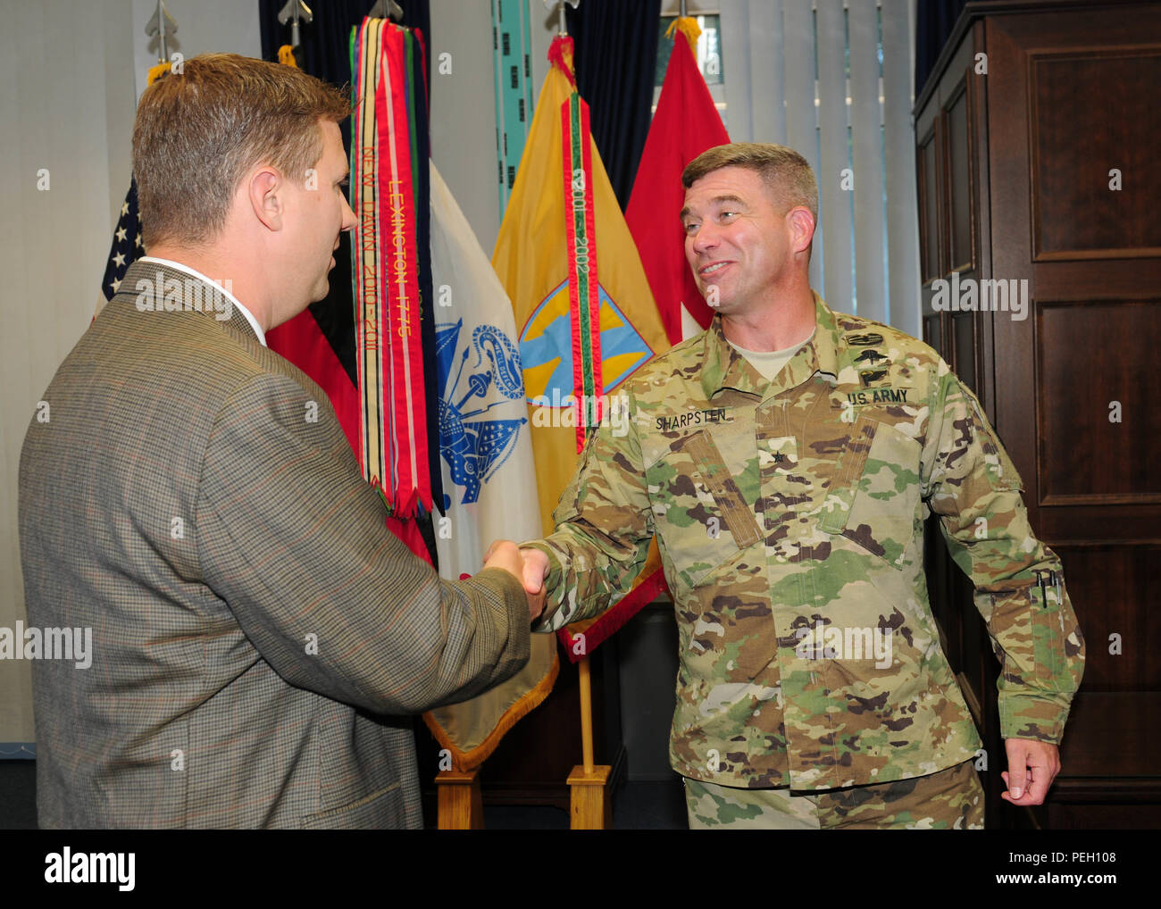 Brig. Gen. Christopher J. Sharpsten, the commanding general of the 3rd ...