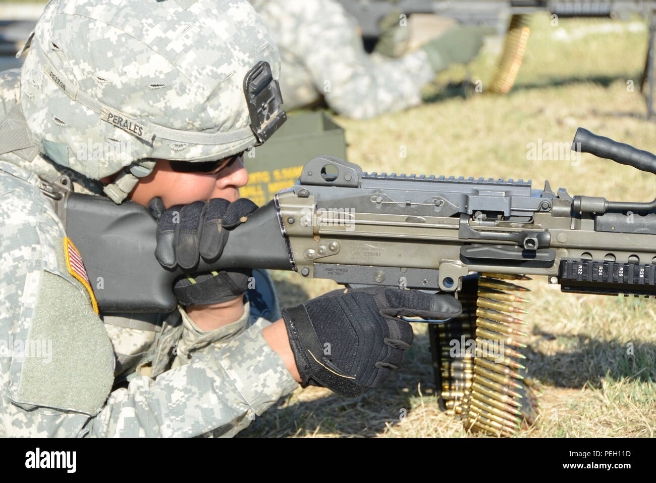 Spc. Eduardo Perales, a Soldier assigned to U.S. Army South's ...