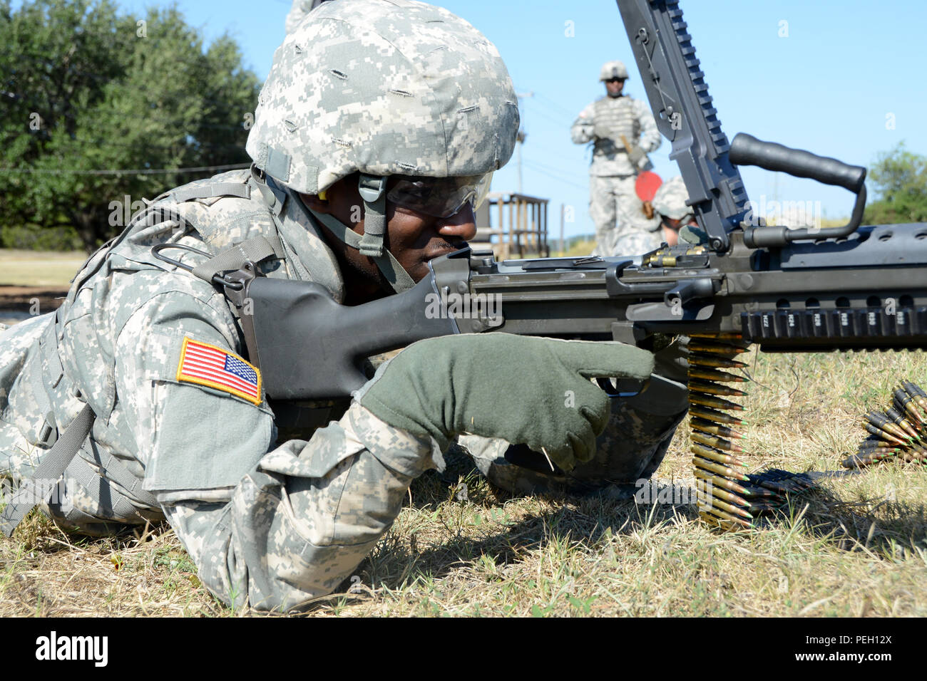 Spc. Marcus Holmes, a Soldier assigned to U.S. Army South's ...