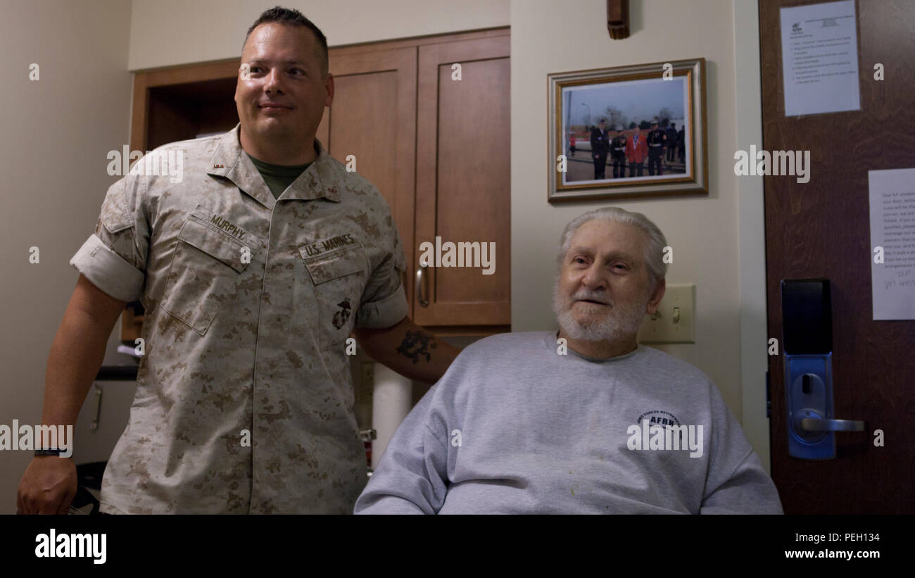 U.S. Marines visit the Armed Forces Retirement Home in Gulfport ...