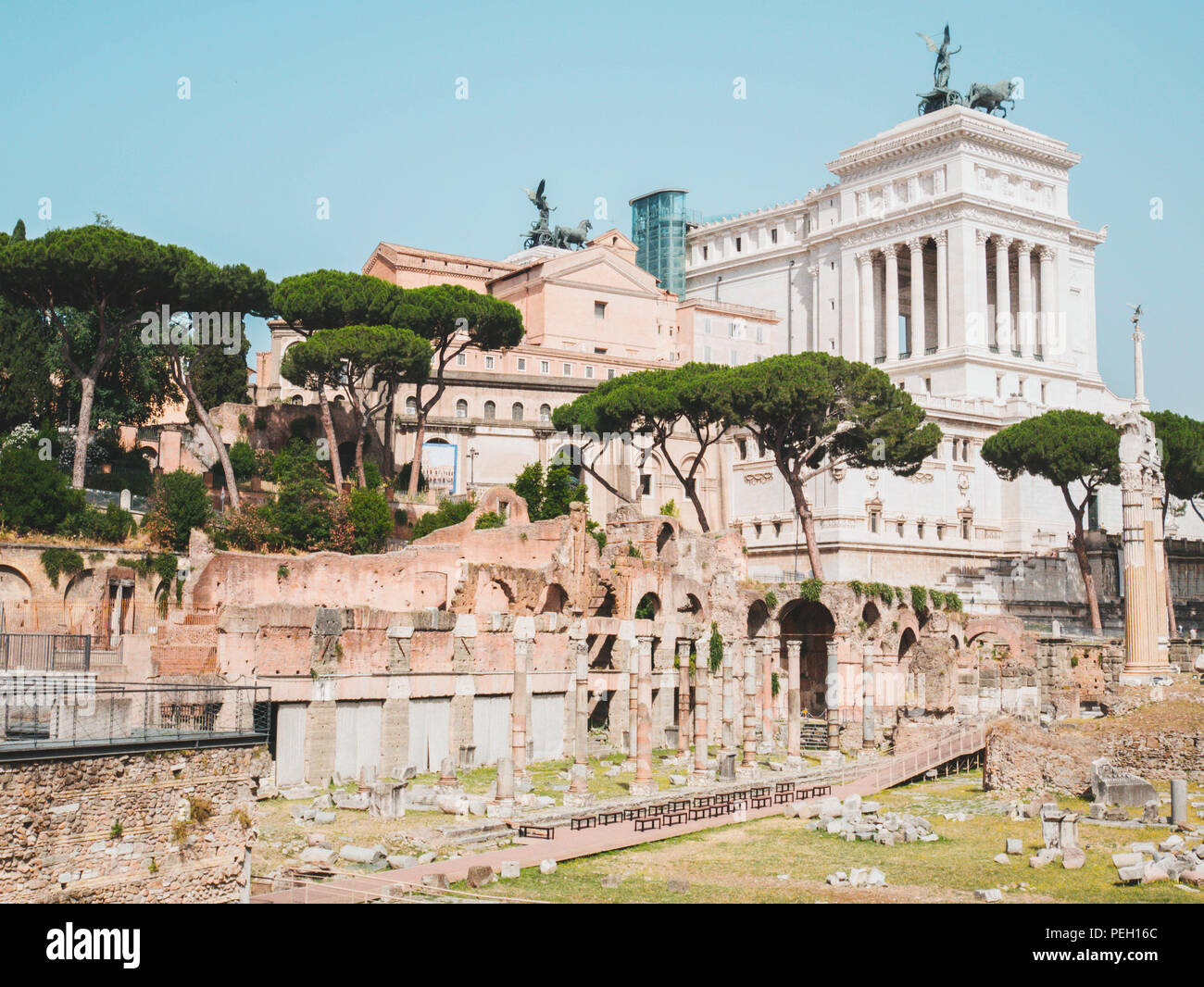 Image of Roman Forum in Rome, Italy. Ruins from ancient empire ...