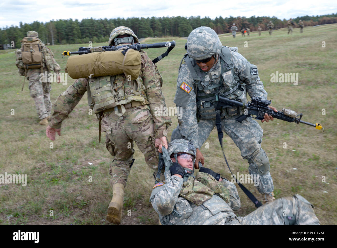 U.S. Army paratroopers, assigned to Legion Company, 1st Battalion ...